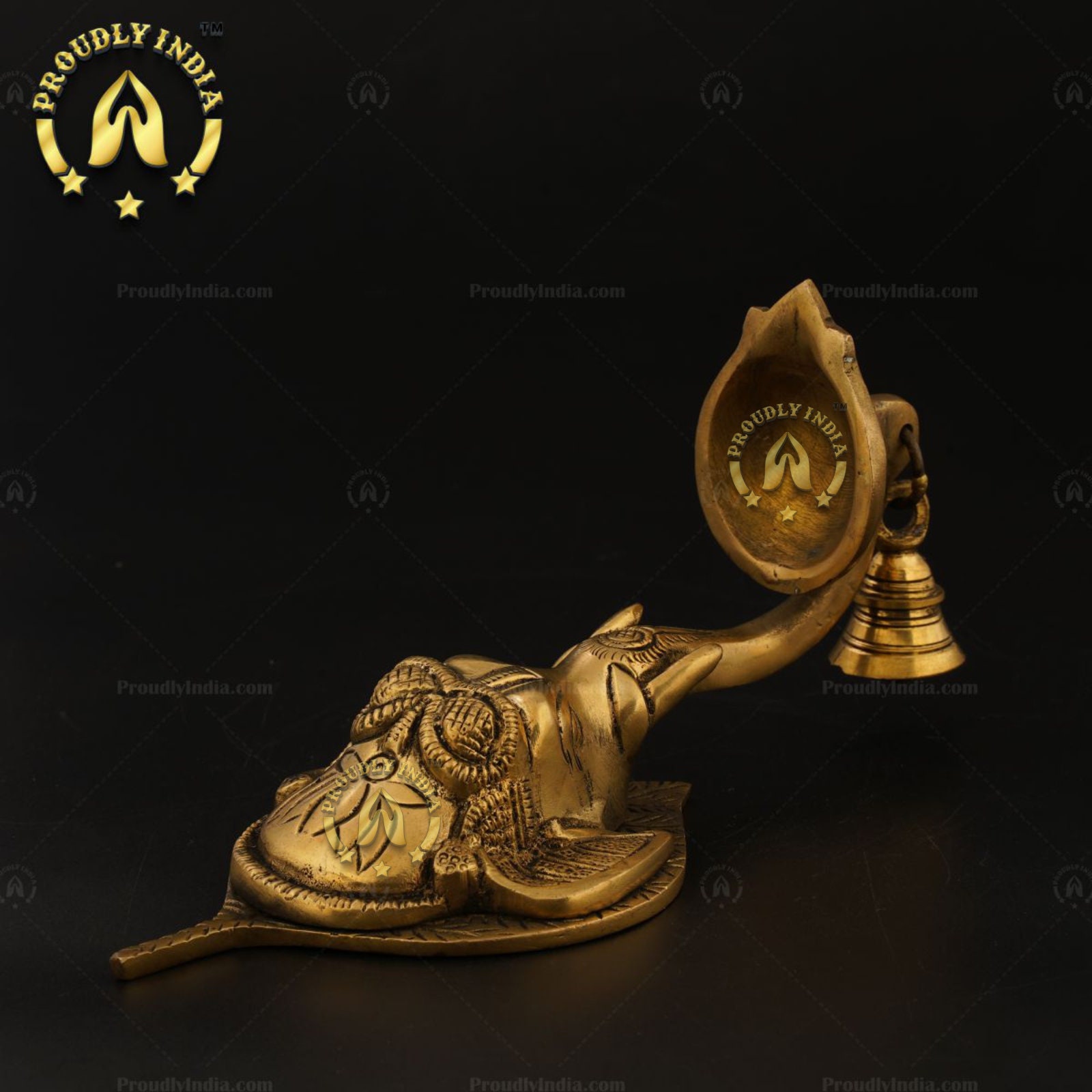 Buy Diya Online: Exquisite Brass Oil Lamp, Wall Hanging Deepam Indian ...