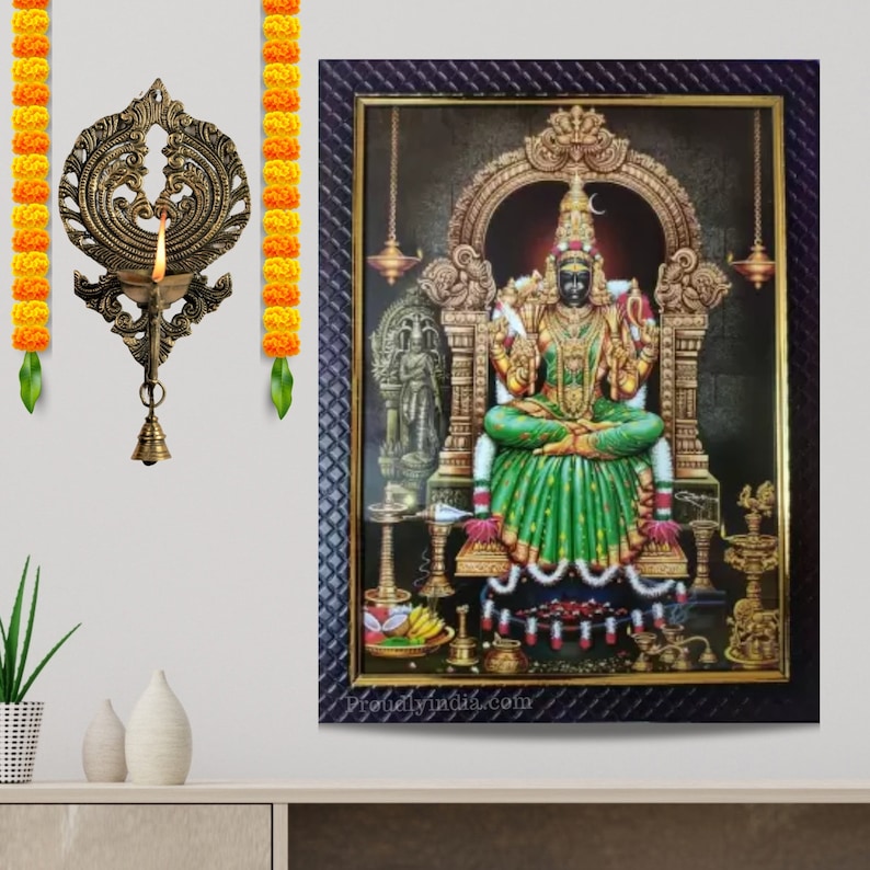 Divine 14X10 Kamatchi Amman Frame: Honor Goddess Kamakshi at Home - Etsy