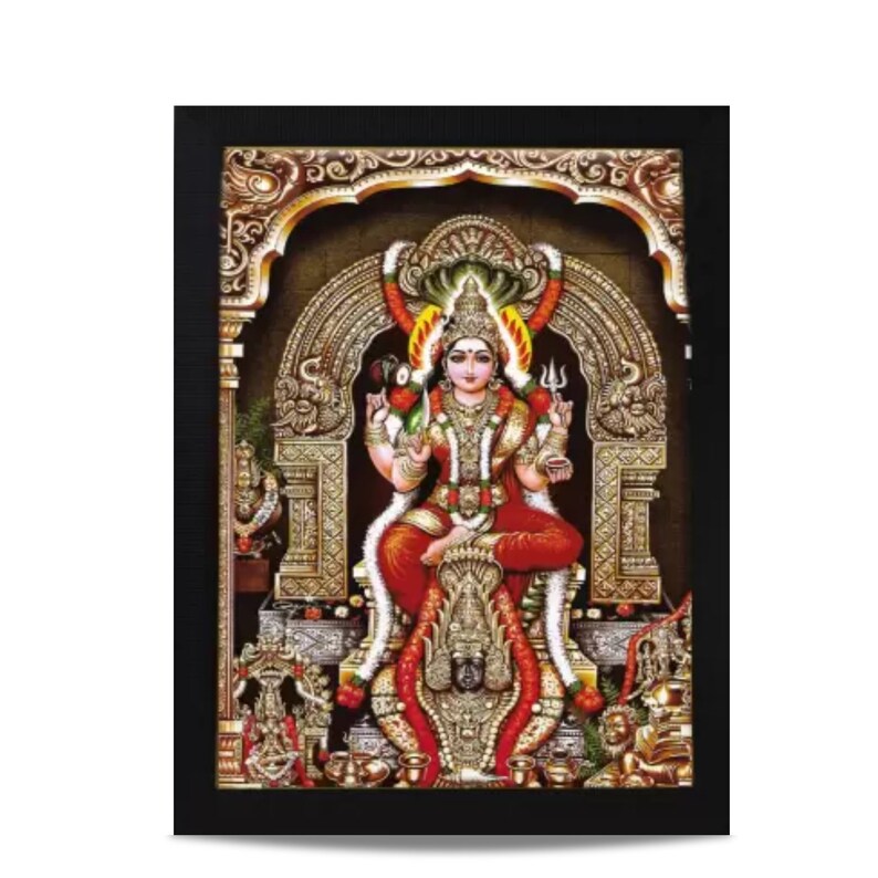 Temples Amman Religious Frame, Hindu Goddess Wall Hanging Photo Frame for Wall Decor - Etsy