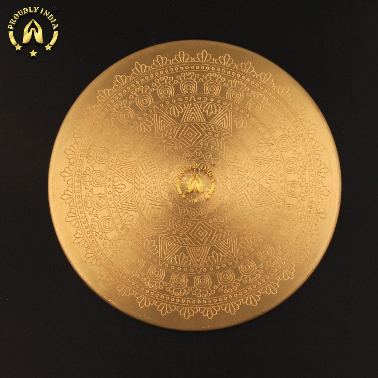 Brass Mandala Art Spice Box: Authentic Indian Masala Dabba, Handcrafted ...