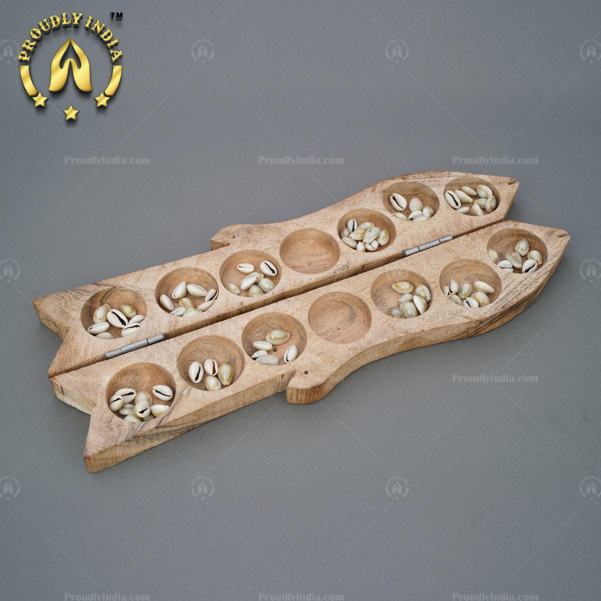 Vamana Guntalu, Wooden Pallanguzhi, Wooden Fish Pallanguli With Sea ...