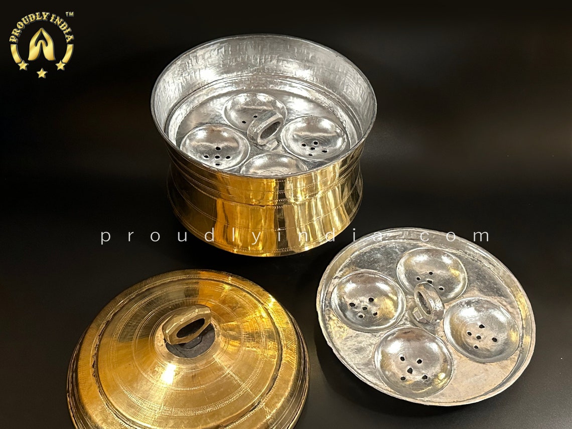 Brass Idli Pathram, Idli Vessel, Idly Panai, Brass Idly Pot, Idli Stand ...