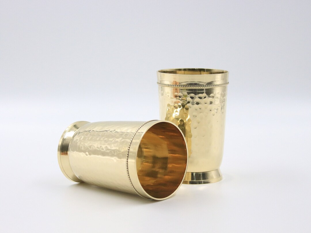 Handmade Brass Tumblers, Set of 2, Drinkware Barware - Etsy