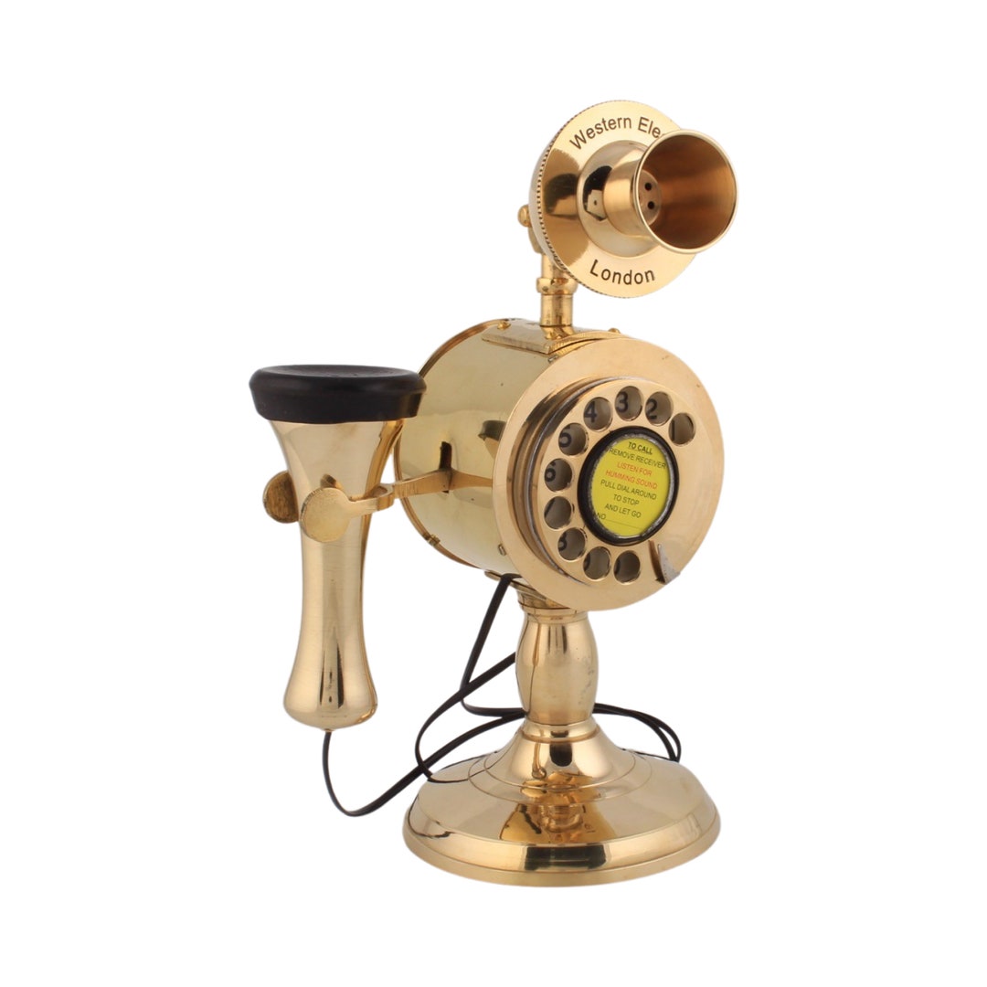 Valentines Day Gift,,vintage Telephone,antique Telephone, Candlestick ...