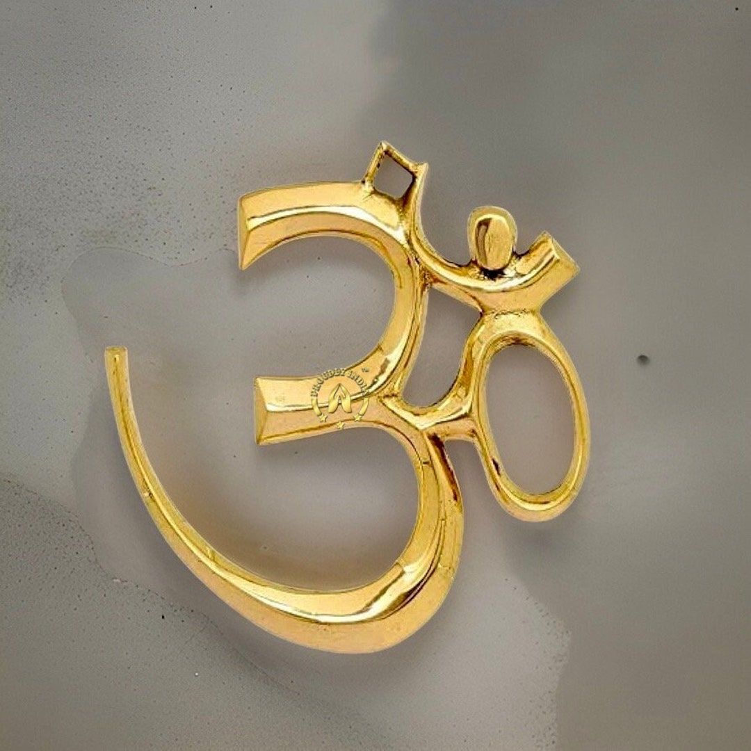 Brass 6 Inch Om Symbol for Home: Unique Om Mandala & Ohm Wall Art ...
