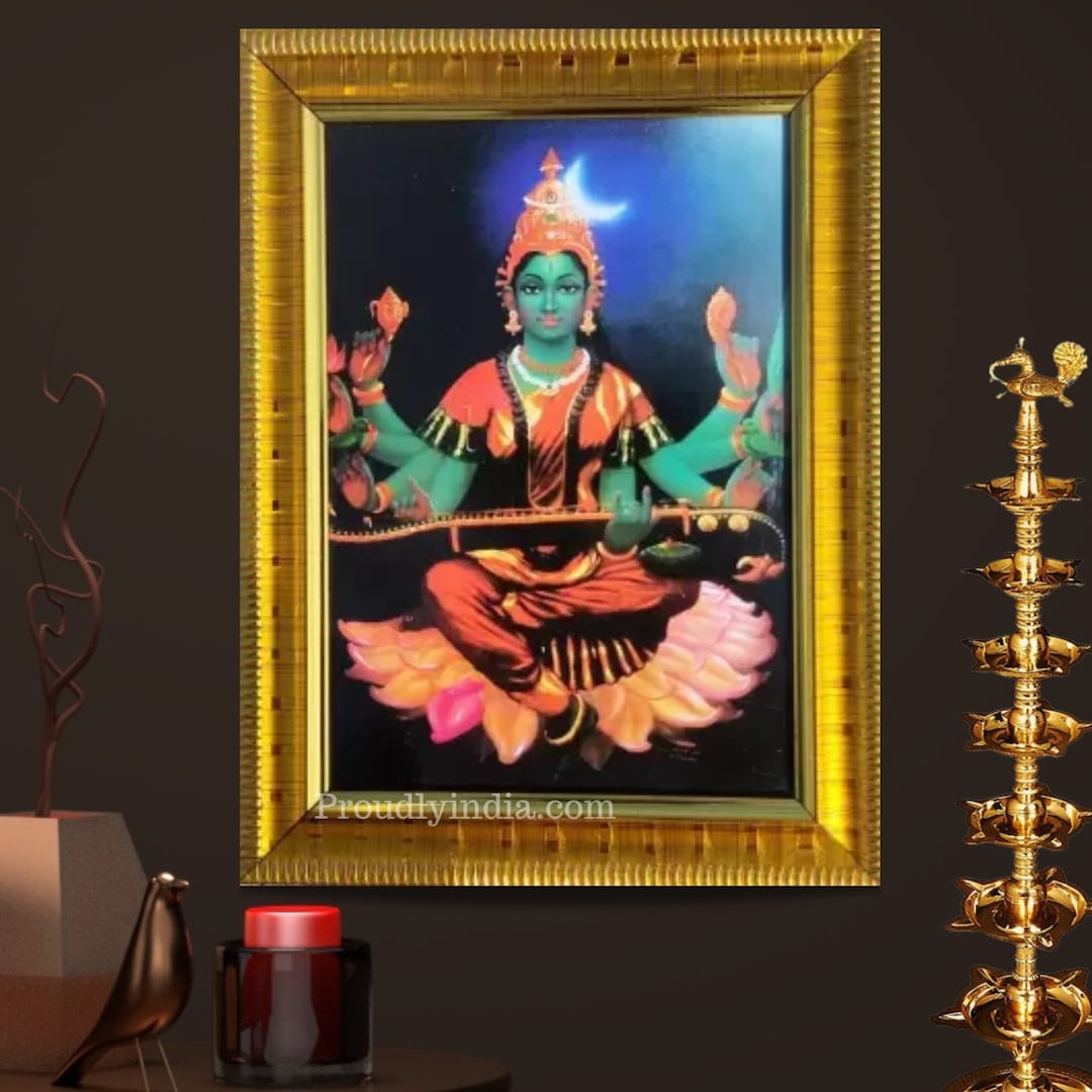 Raja Shyamala Devi Photo Frame: God Frame Online, Ideal Housewarming ...