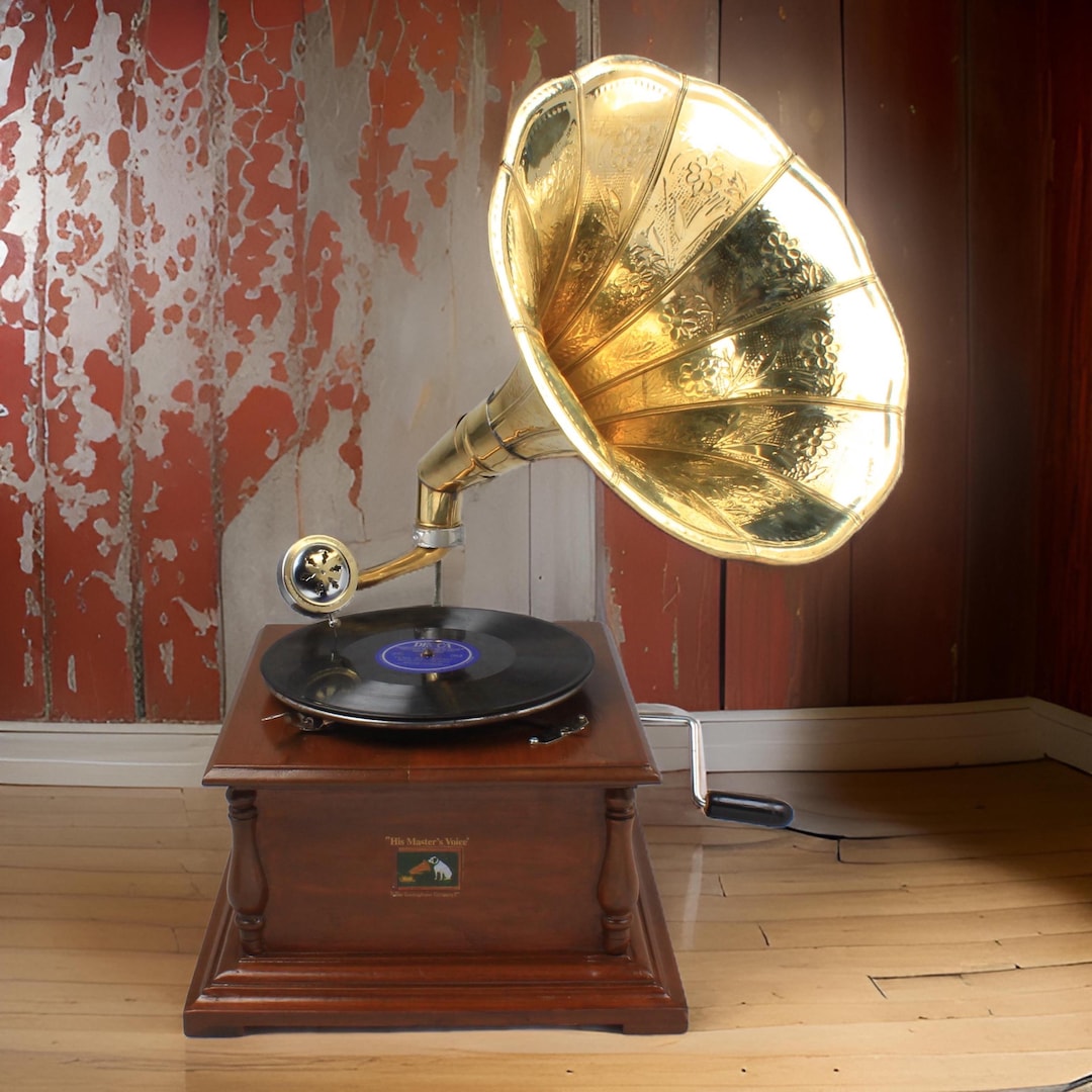Valentines Day Gift,, HMV Gramophone Player, Phonograph, Old Music ...