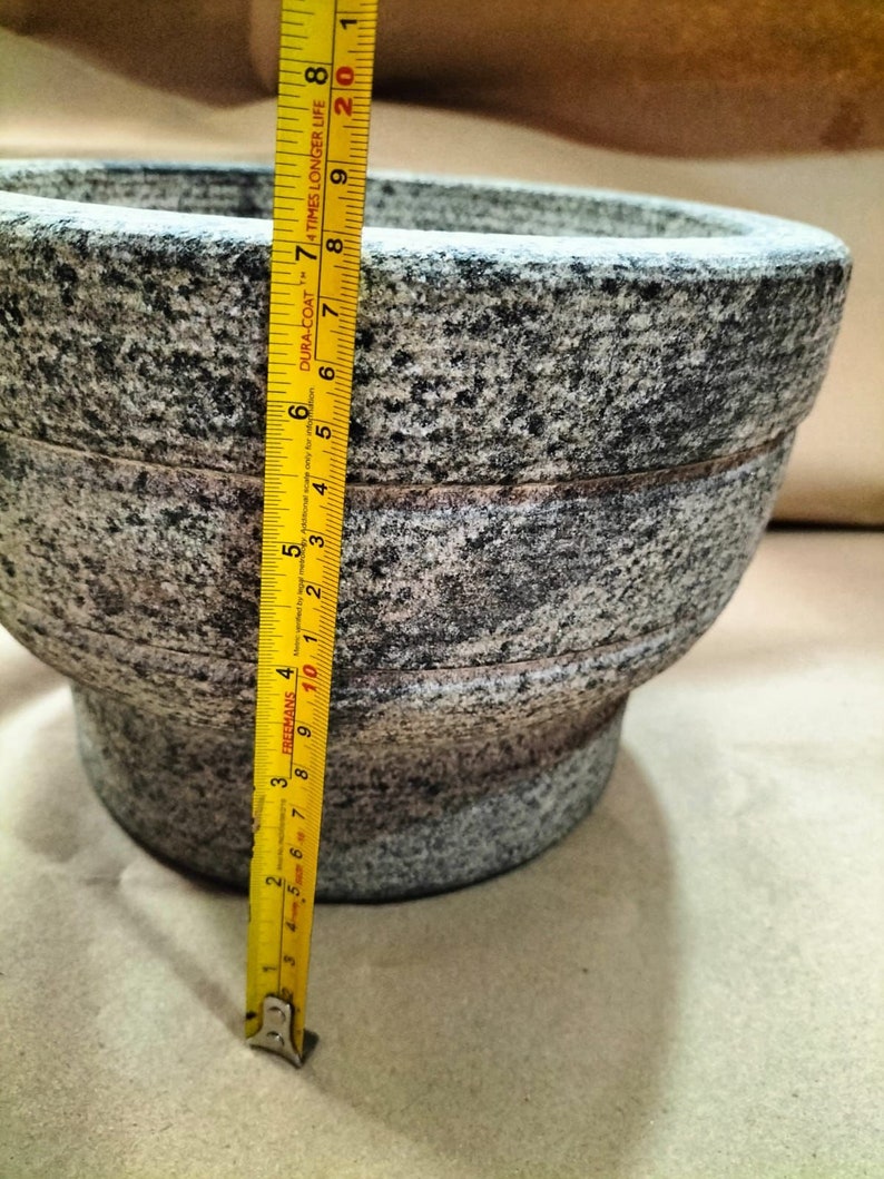 Mortar and Pestle, Kharal, Khalbatta, Molcajete Large, Chutney Grinding,stone Molcajete, Hand ...
