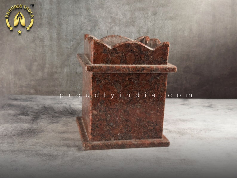 Tulsi Pot, Red Granite Tulsi Pot, Thulasi Matha, Brindavan Pot, Bengali ...