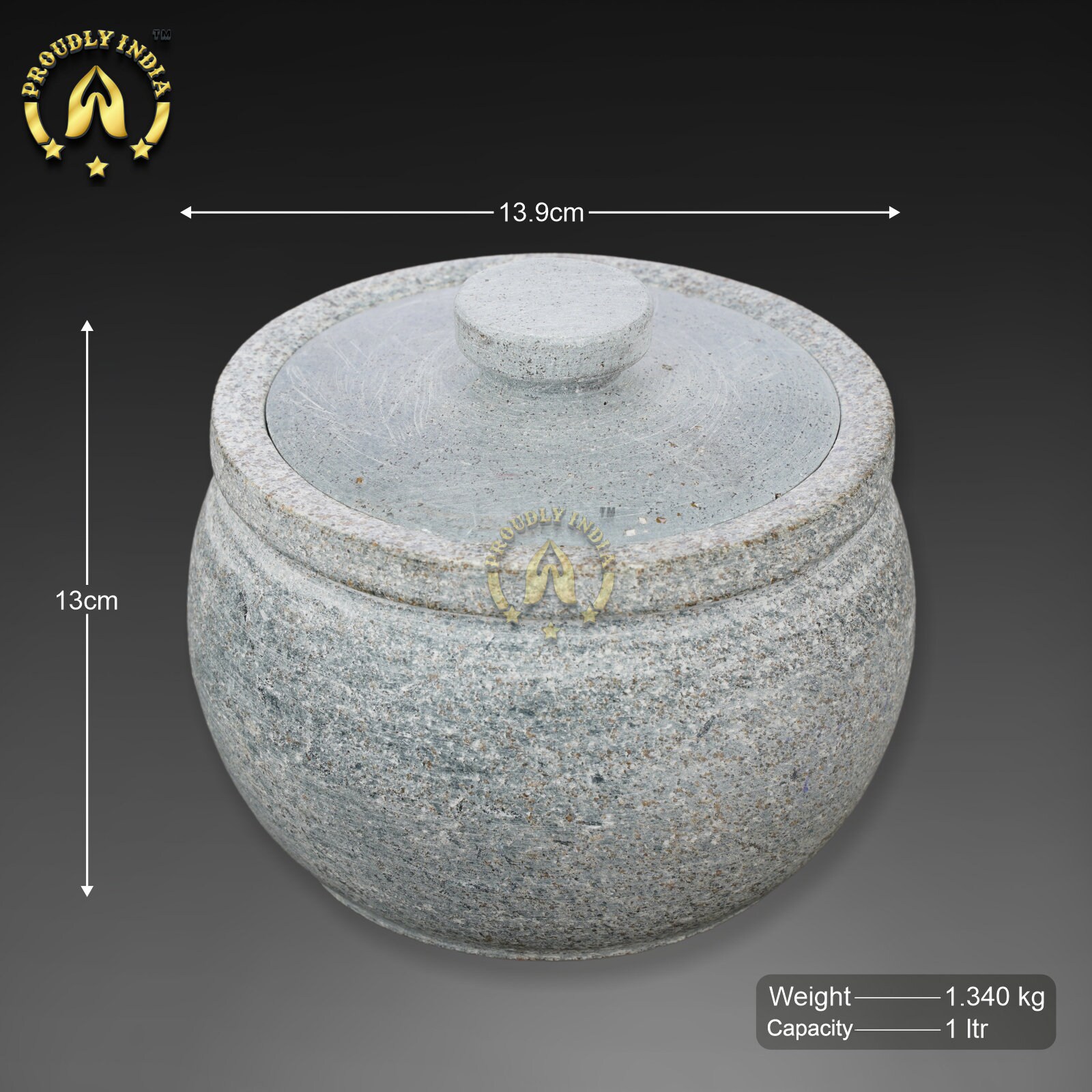 Non Seasoned Soasptone Jaadi,curd Pot,soapstone Curd Setter,yogurt Pot ...