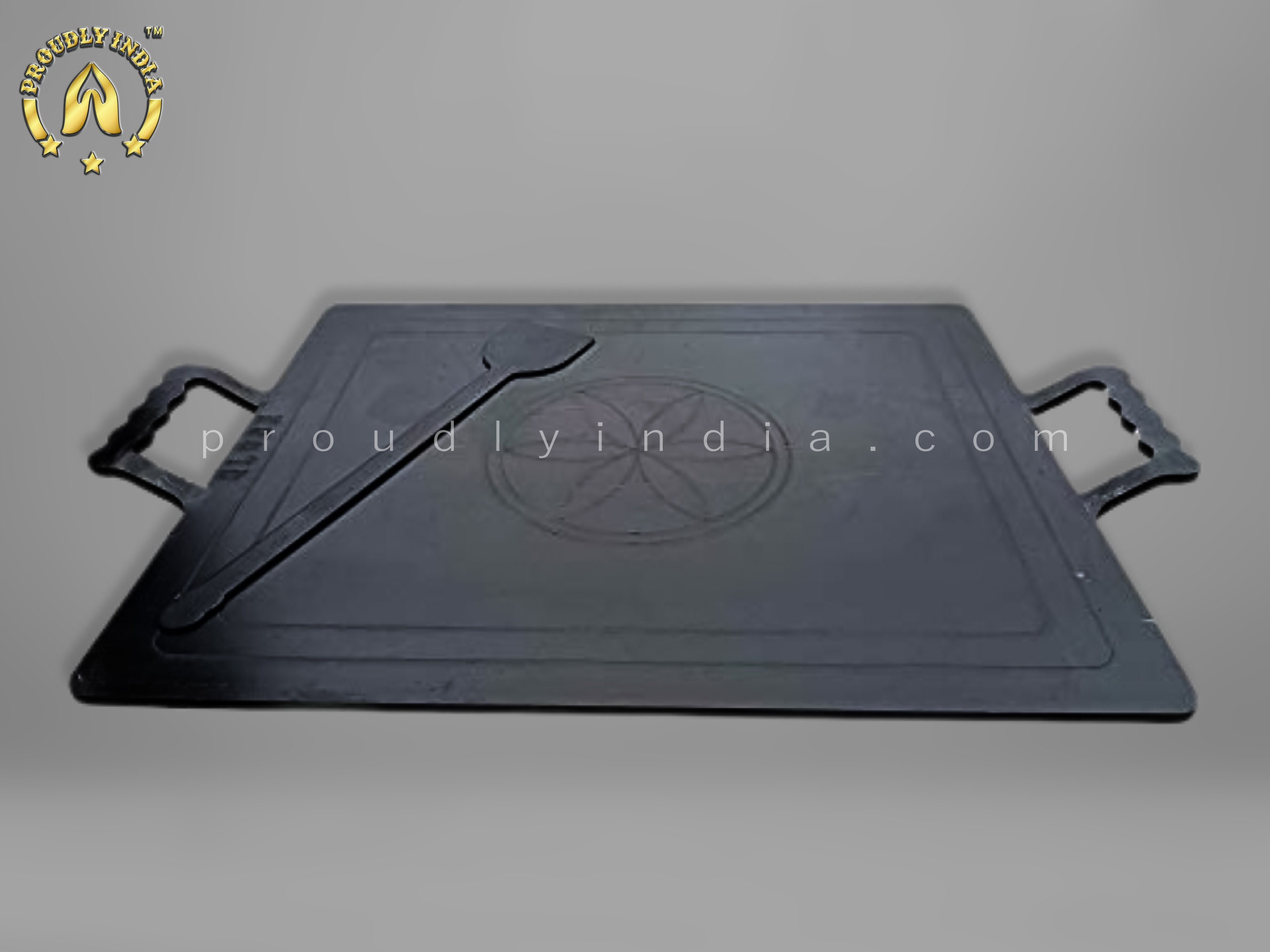 Cast Iron 12 Inch Square Dosa Tawa for Paper Roast Making,laser Cutting ...