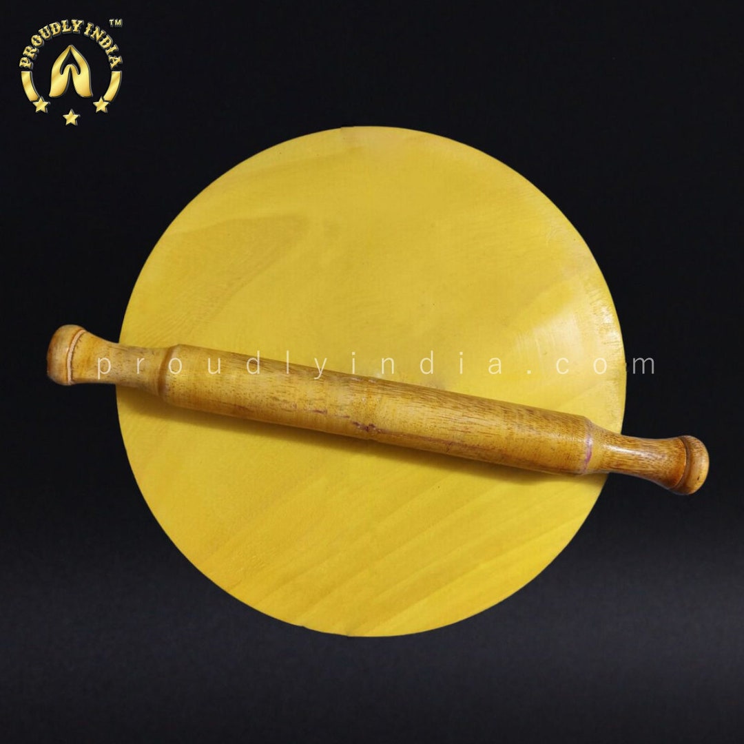 Roti Maker: Perfect Wooden Chakla Belan for Indian Roti Rolling ...