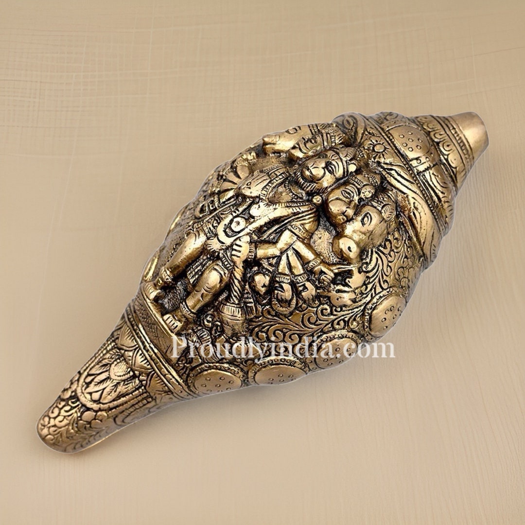 Buy Divine Brass Hanuman Shankh Online: Best Price for Pooja Shankha ...