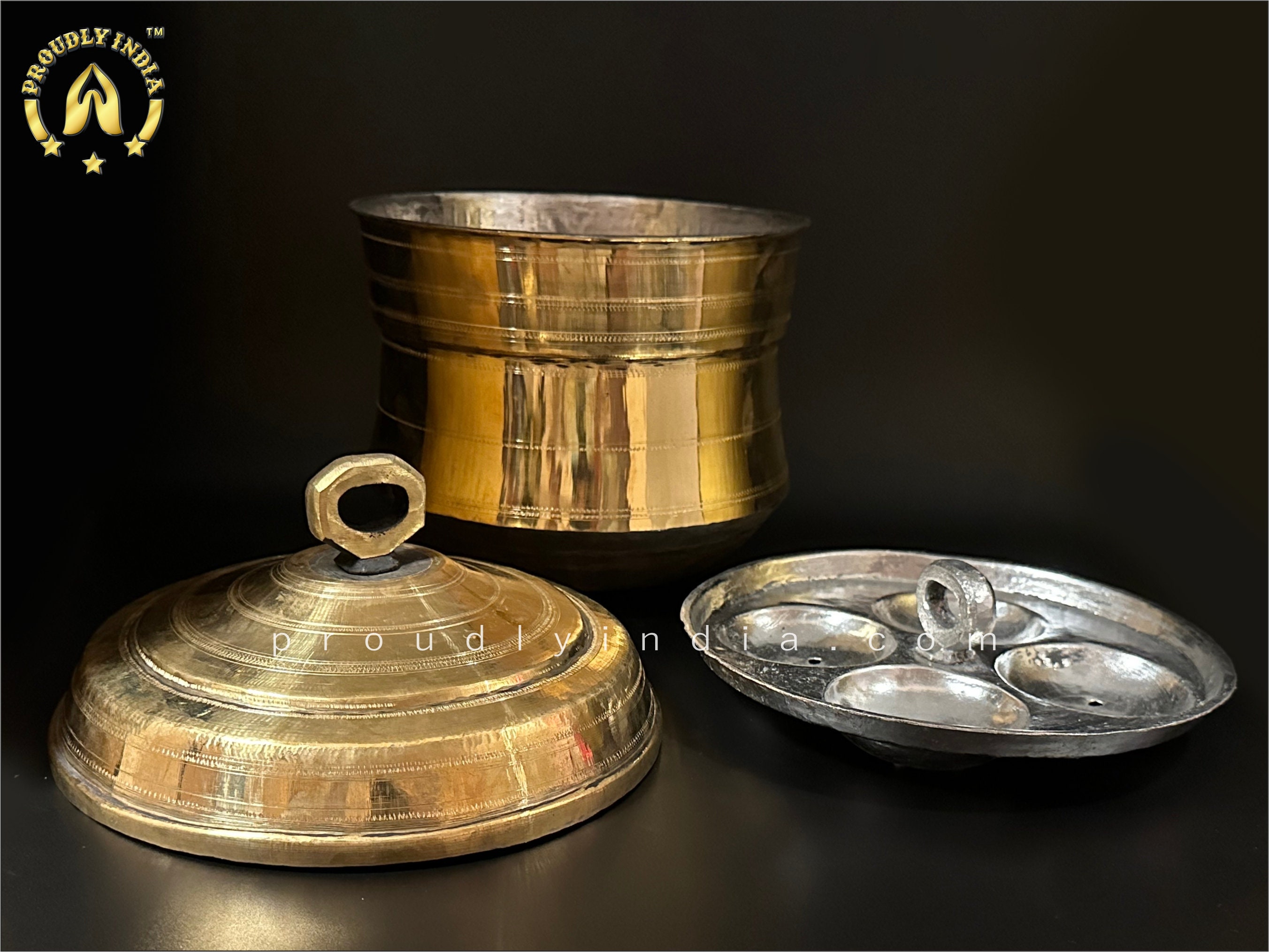 Brass Idli Pathram, Idli Vessel, Idly Panai, Brass Idly Pot, Idli Stand ...