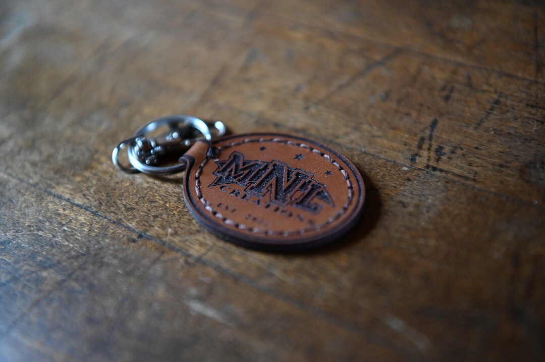 Custom Logo Keychain, Custom Leather Keychain, Authentic Leather ...