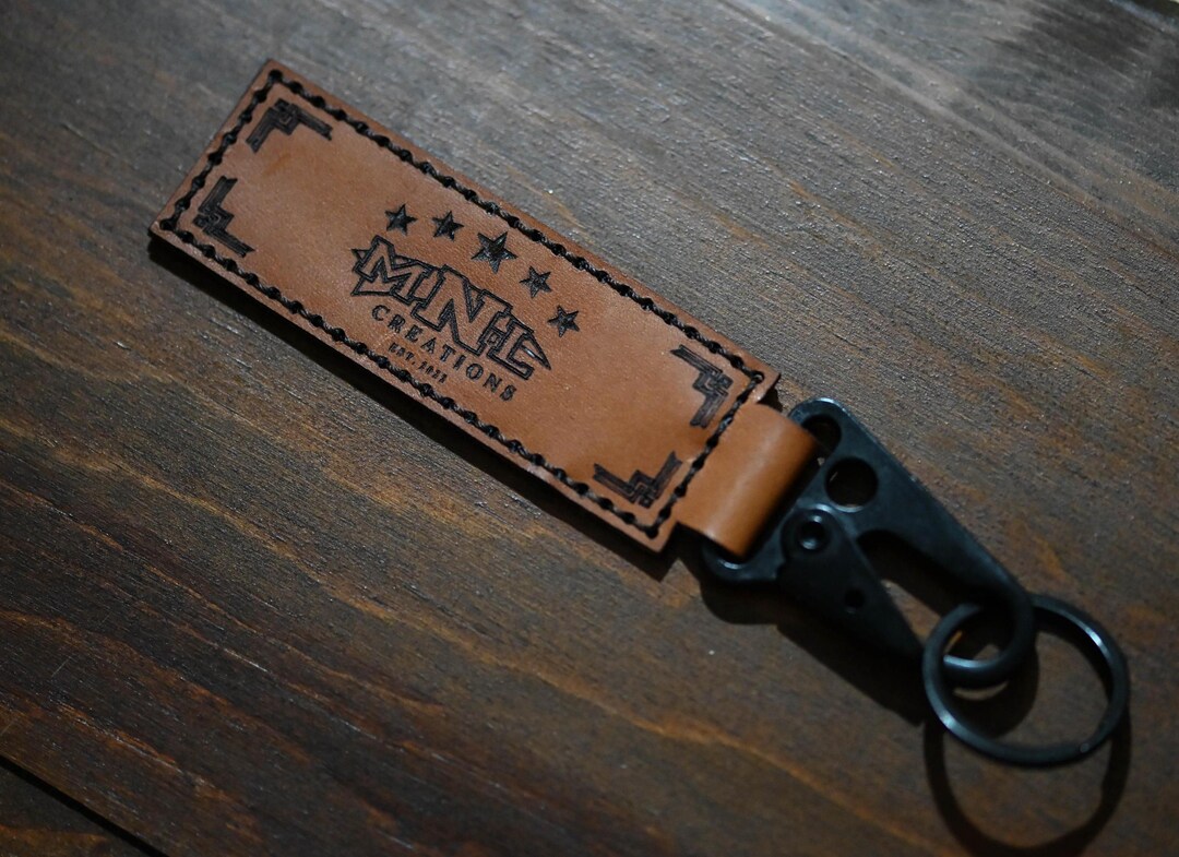Custom Logo Keychain 2.0, Custom Leather Keychain, Authentic Leather ...