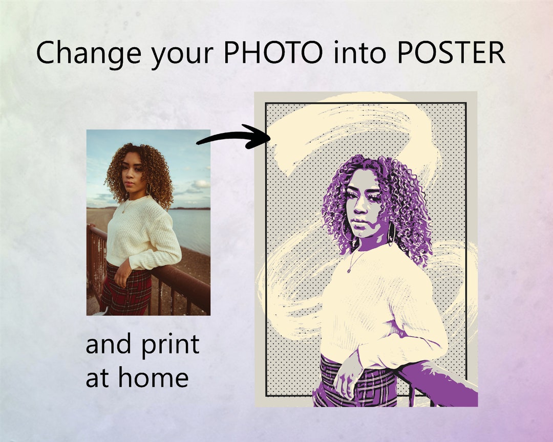 Custom Portrait Poster From Photo Photo to Poster Wedding, Anniversary ...