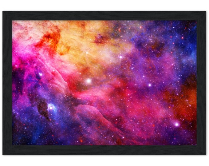 Space Poster, Hubble Telescope Art Haunting Nebula, Outer Space Art ...