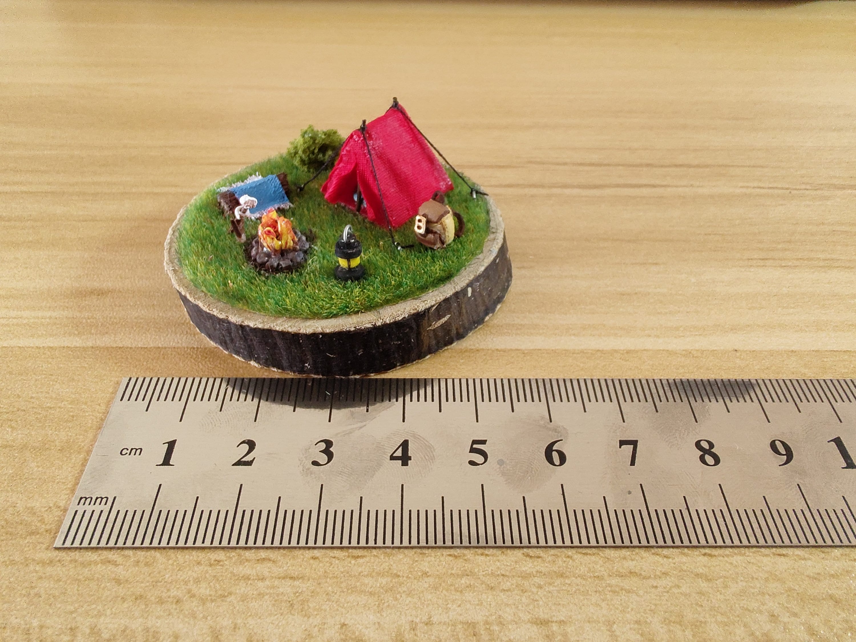 Miniature Camping Scene Diorama Model - Etsy