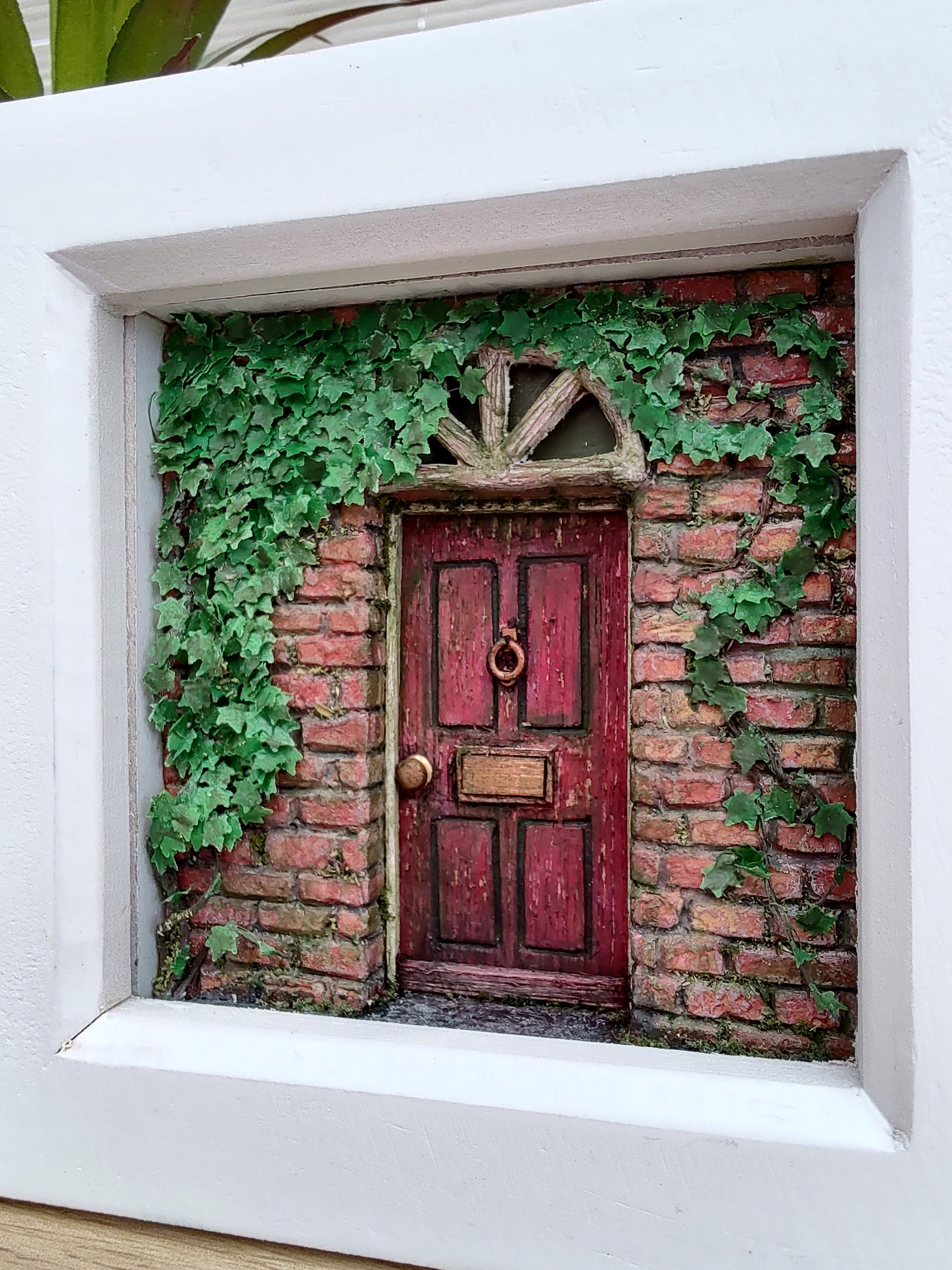 Mini Door Scene Diorama in a Shadow Box Frame - Etsy
