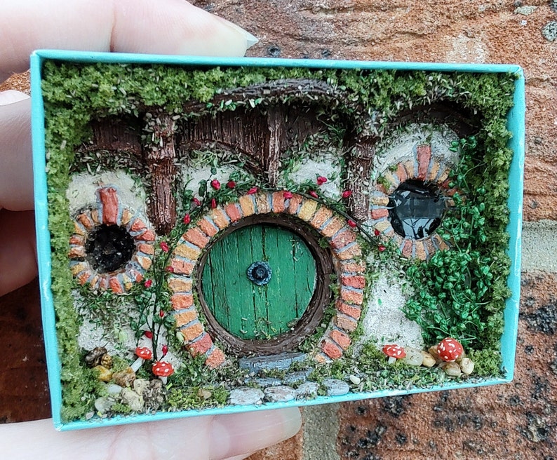 Miniature Hobbit Hole in a Matchbox - Etsy
