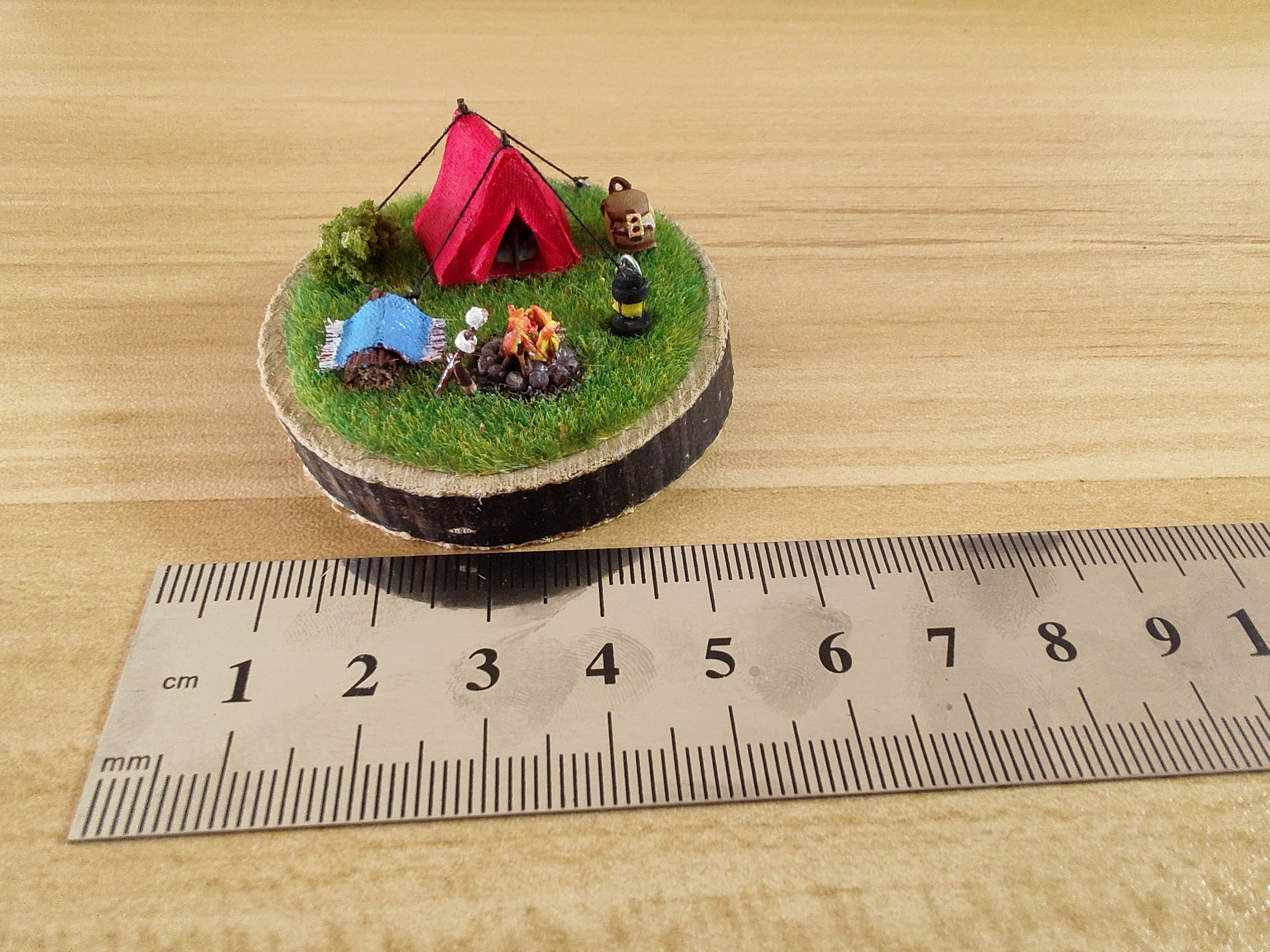 Miniature Camping Scene Diorama Model - Etsy