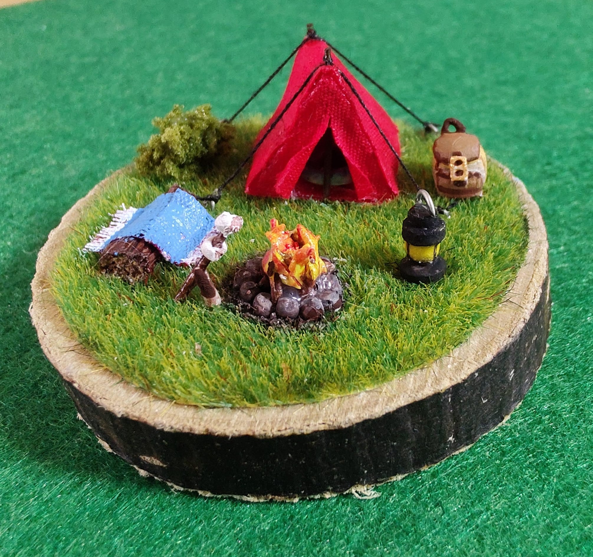 Miniature Camping Scene Diorama Model - Etsy