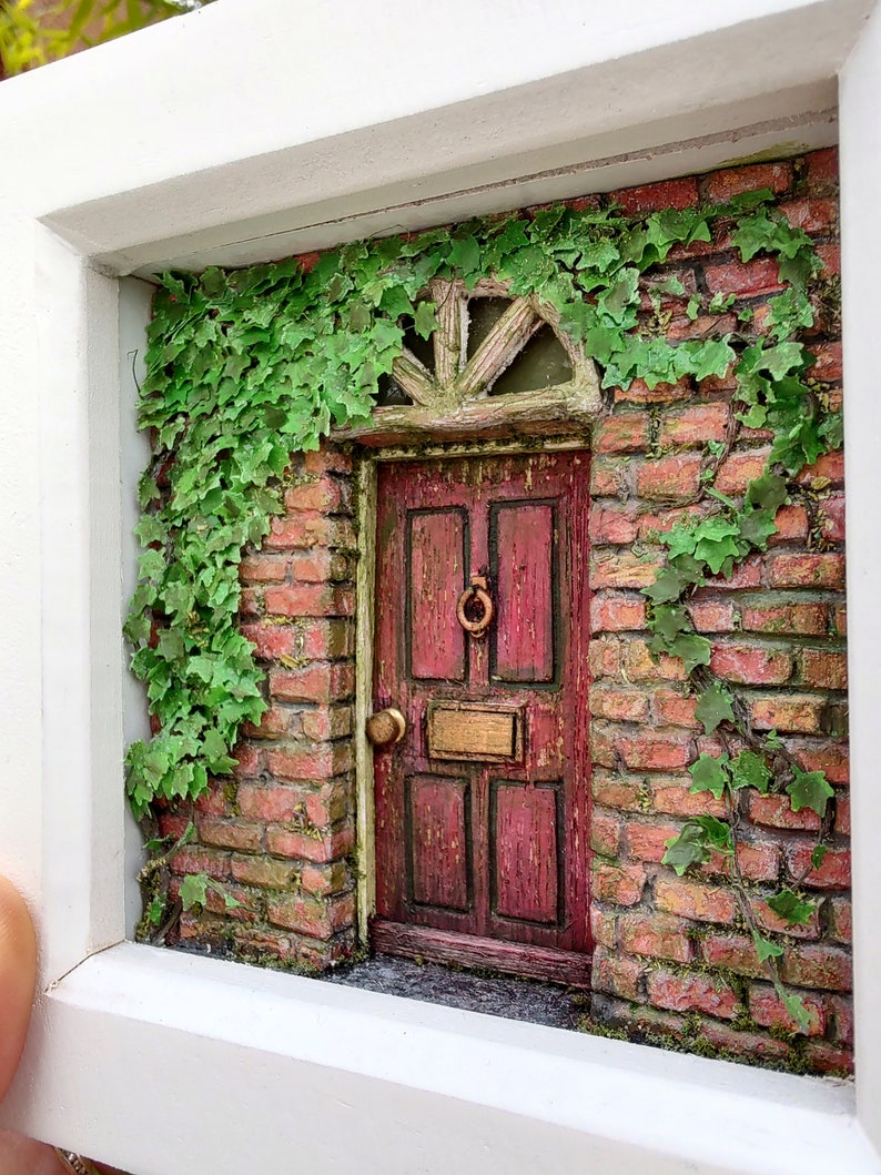Mini Door Scene Diorama in a Shadow Box Frame - Etsy