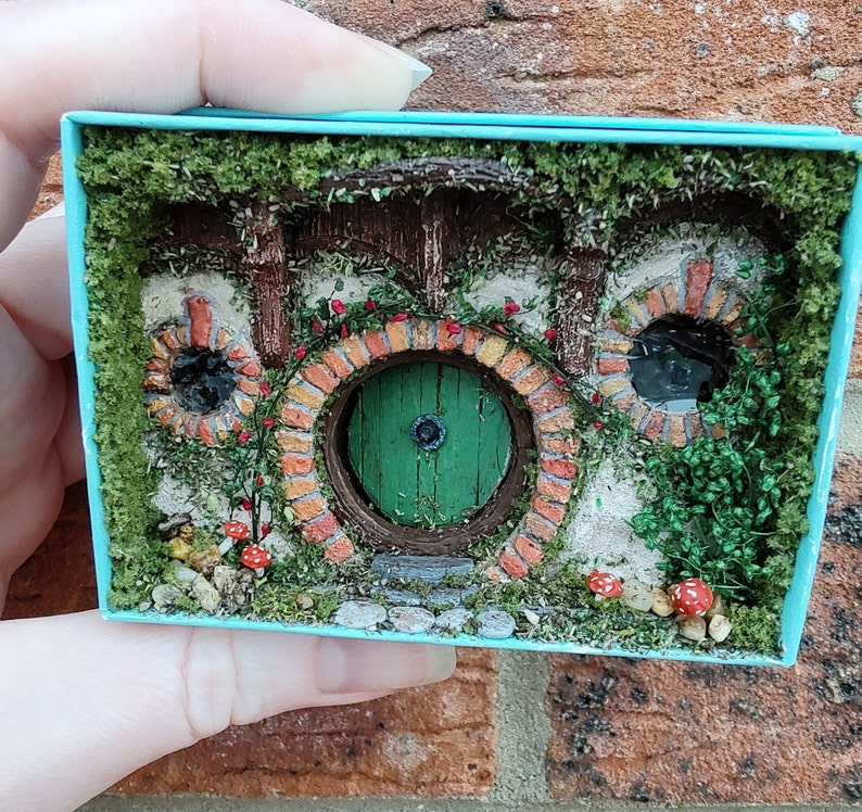 Miniature Hobbit Hole in a Matchbox - Etsy
