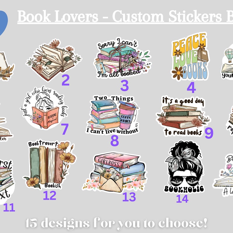Book Stickers - Etsy