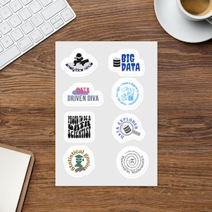 Data Science Sticker Pack1, Data-driven Woman, Data Scientist Sticker ...