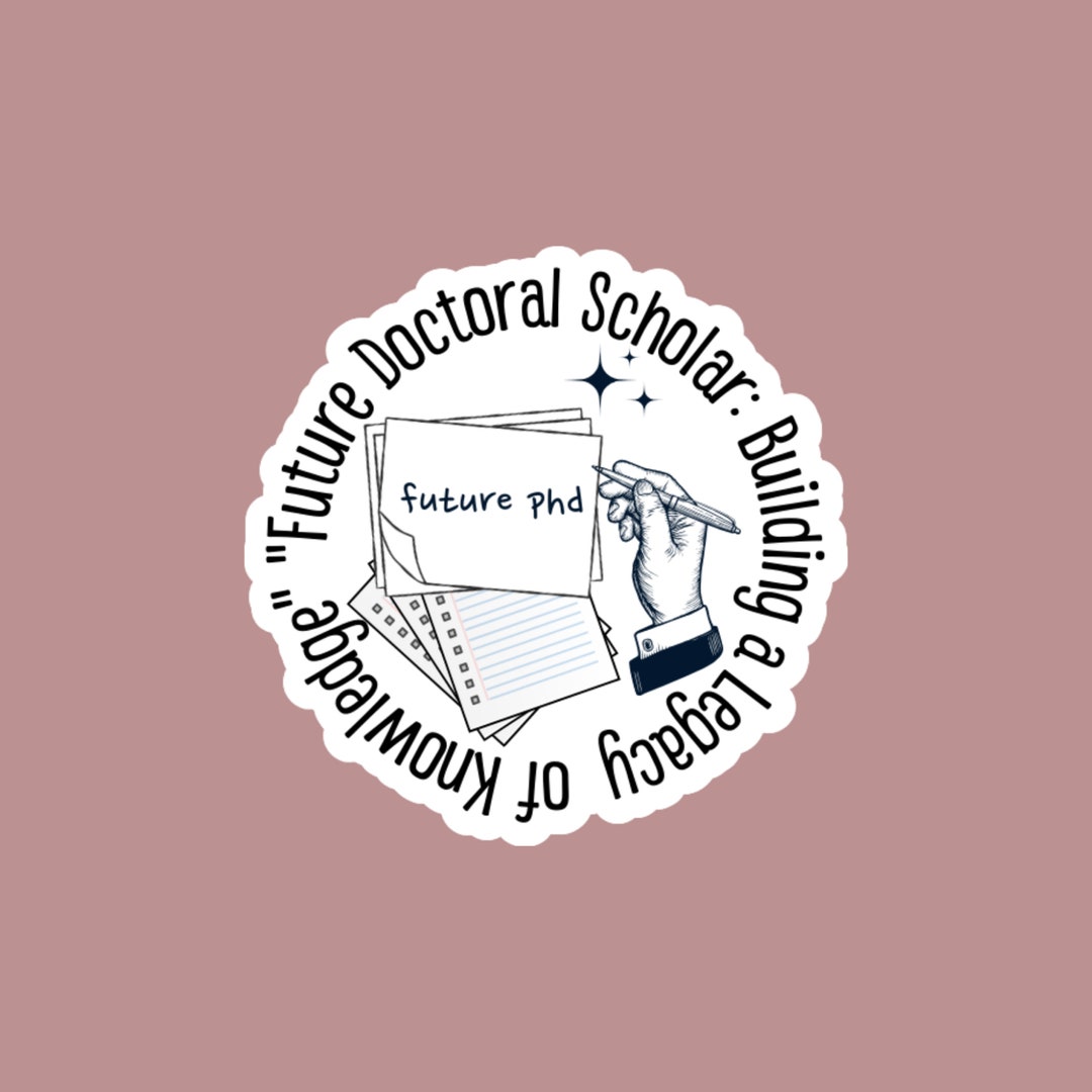 Phd Stickers ,phd Graduation Sticker Phd Student, Gift,doctor Water ...