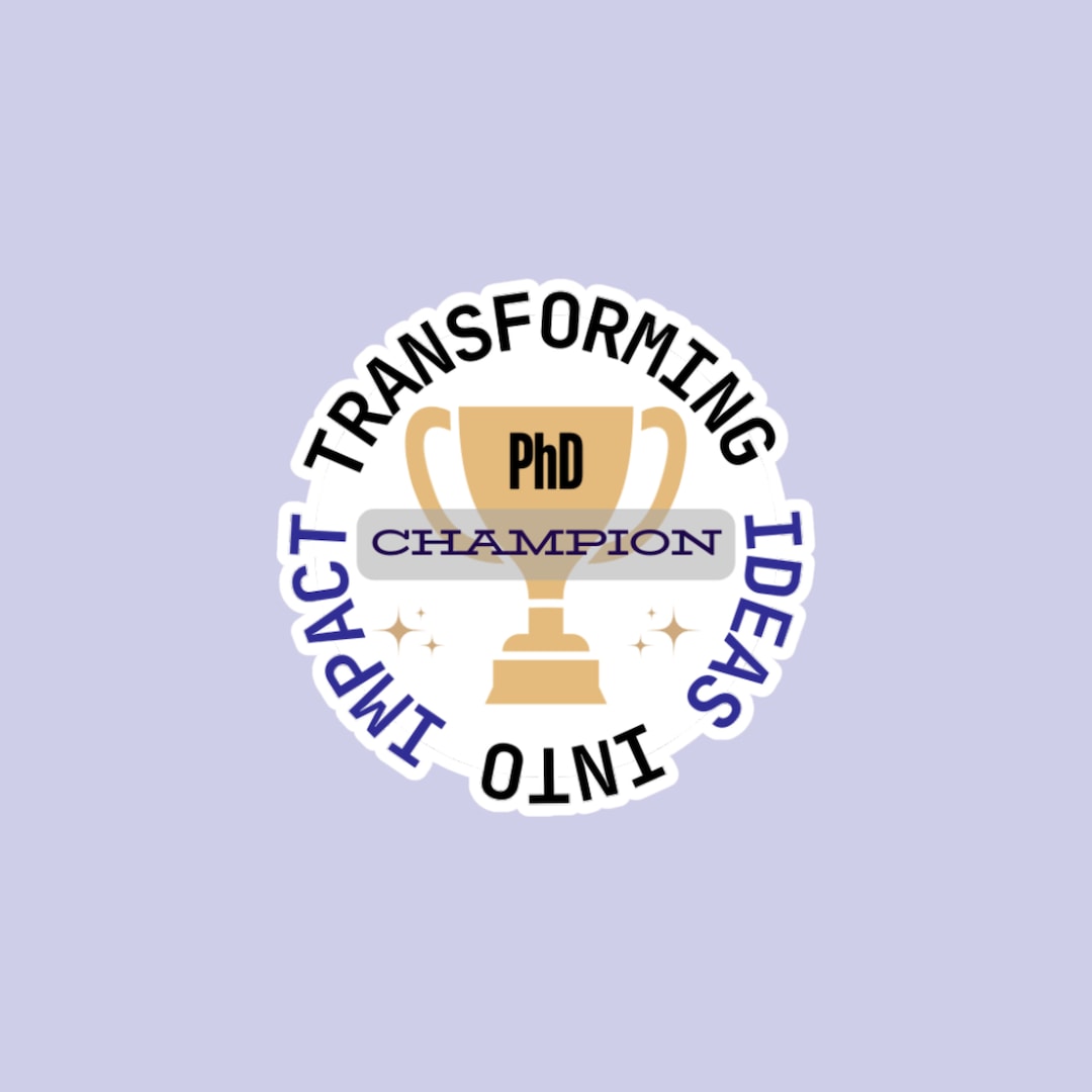 Phd Champion Sticker Phd Graduation Sticker Gift, for Phd Student ...