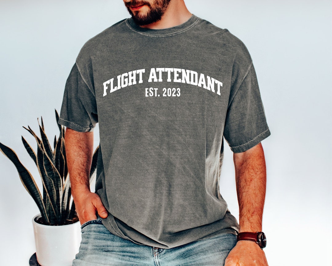 Custom Flight Attendant Shirts,personalized Gifts for Flight Attendant ...