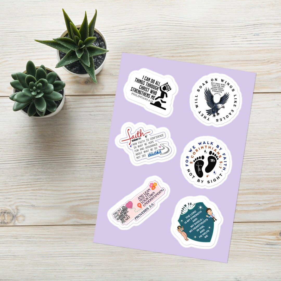 Christian Sticker Gift for Christian,faith Bible Verses Stickers ...