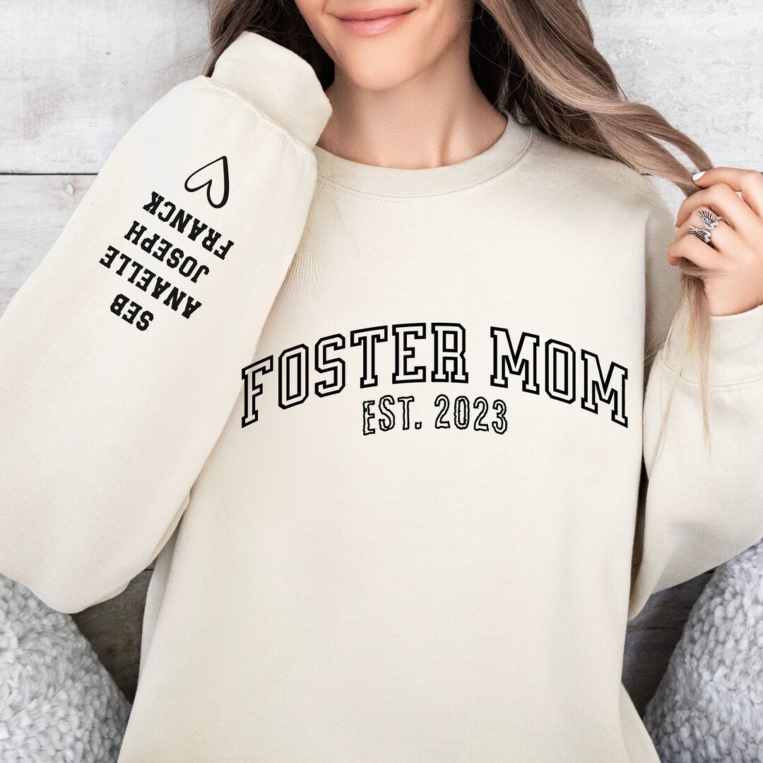 Custom Adoptive Mom Sweatshirt Gift for Foster Mom Shirt,personalized ...
