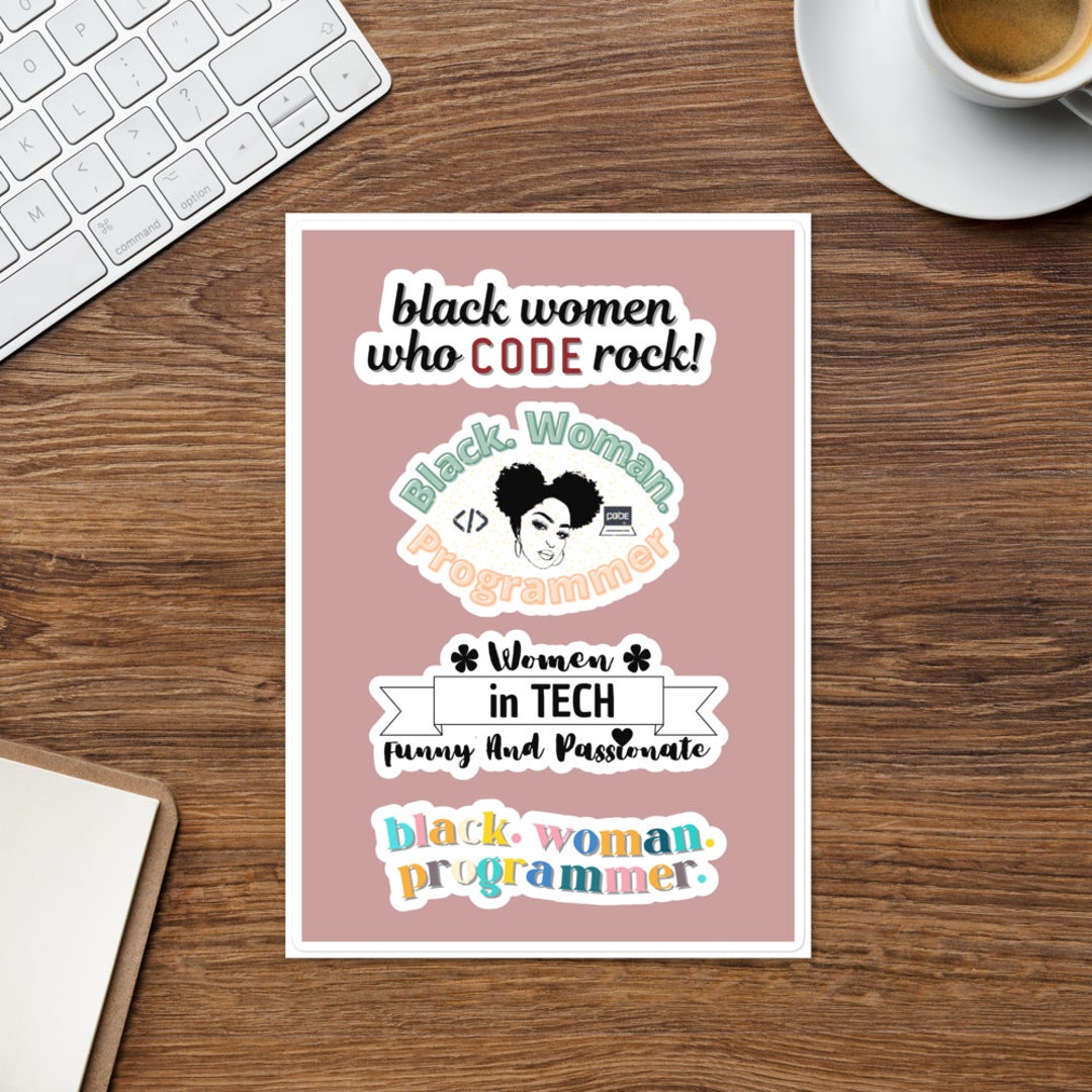 Women Who Code Sticker Sheet, Coder Stickers for Web Developer, Girl Coder Sticker, Engineer ...