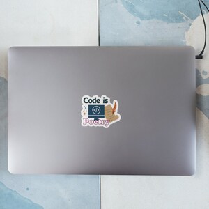 Code is Poetry Stickers Coder Sticker, Computer Science Sticker, Software Developer Technology ...