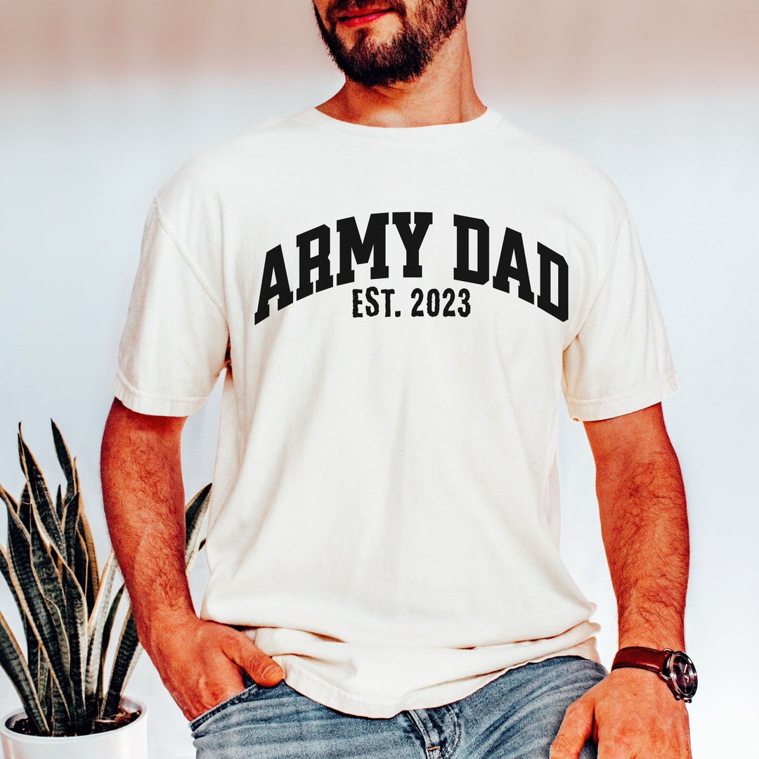 Custom Army Dad Shirt,comfort Color Proud Military Dad Husband ...