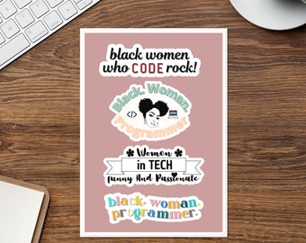 Women Who Code Girls Who Code Coder Stickers Girl Coder - Etsy