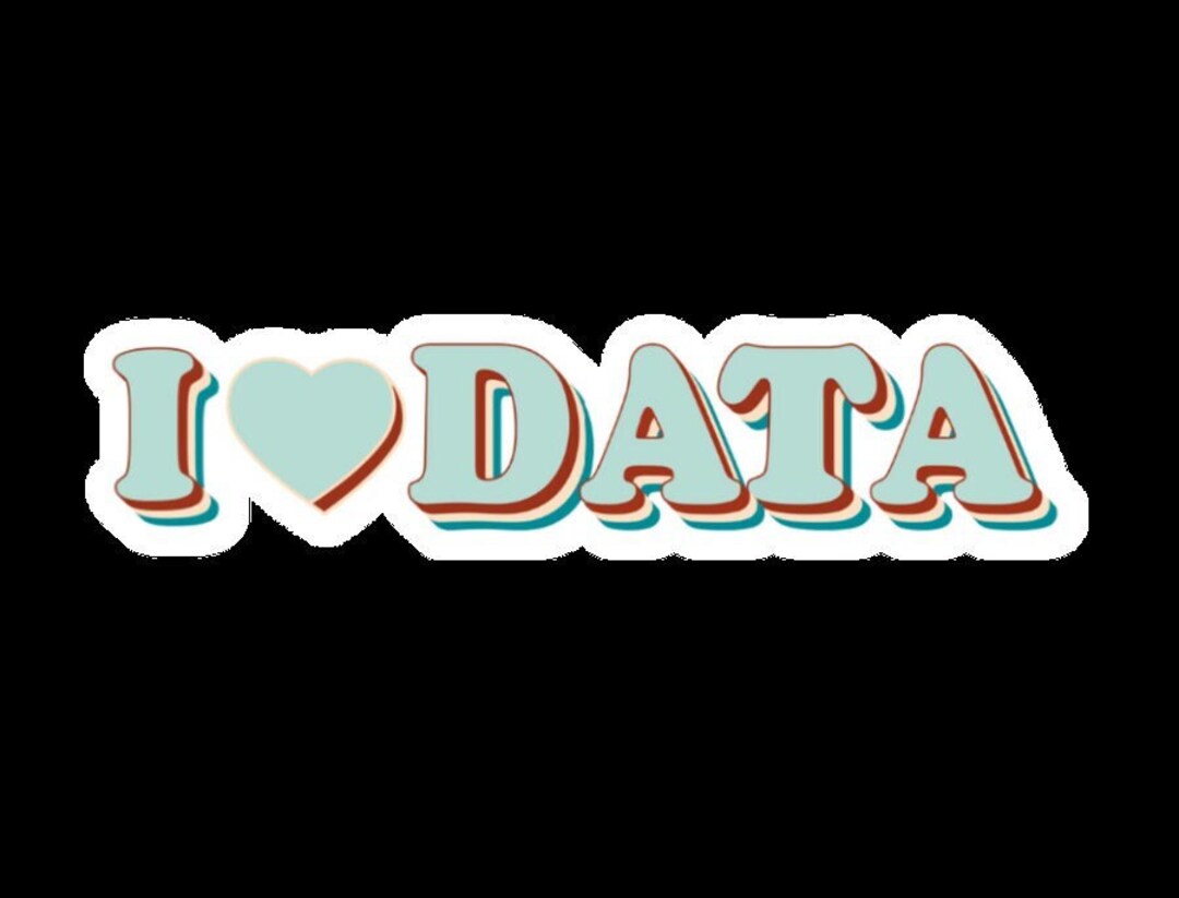 Woman in Data Science Stickers Gift for Data Analyst, I Love Data ...