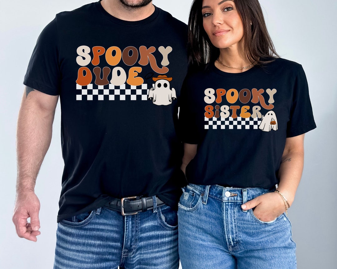 Custom Spooky Family Halloween Western Shirts,ghost Boo Crew T-shirts ...