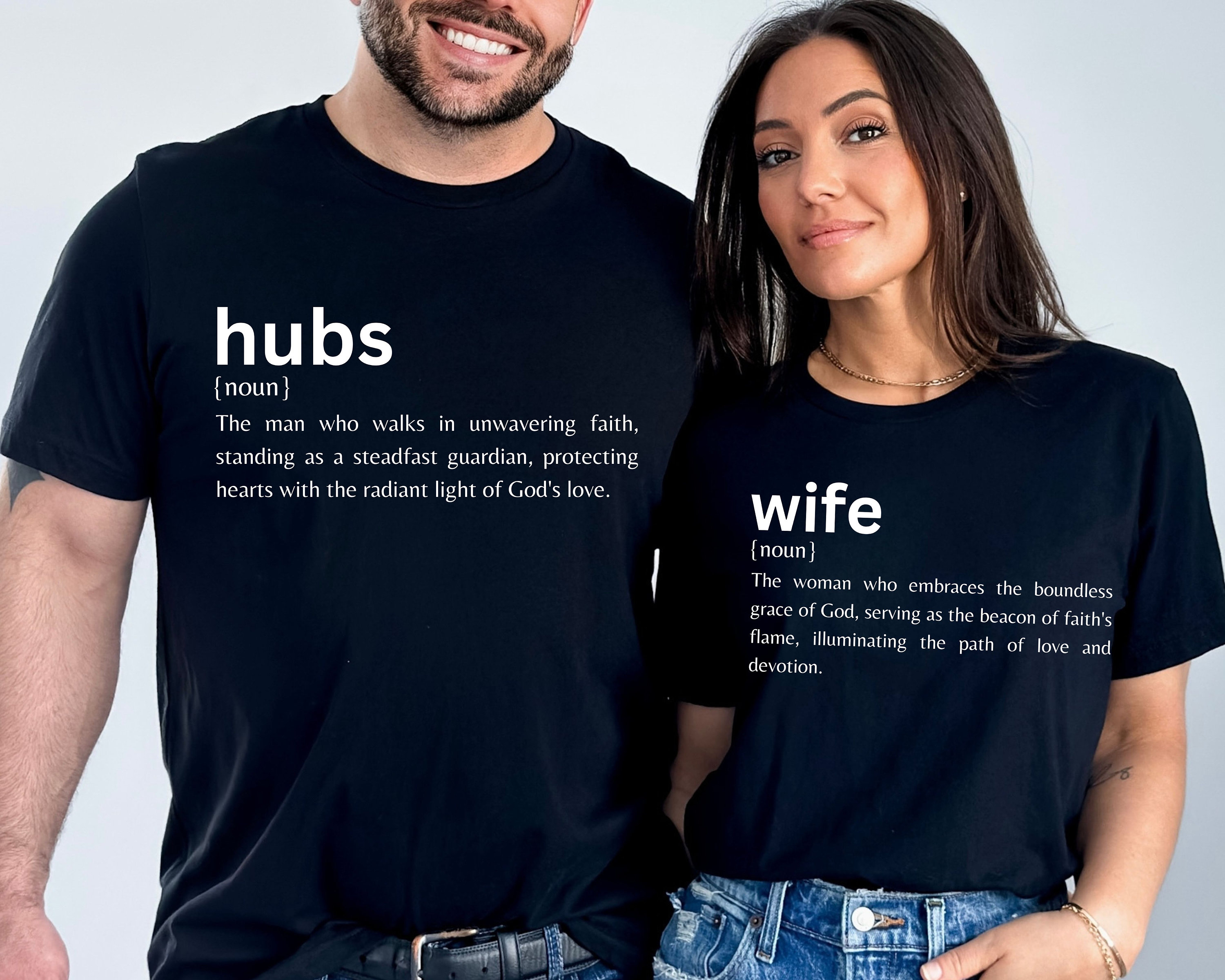 Husband and Wife Christian Faith Definition Shirts,personalized ...