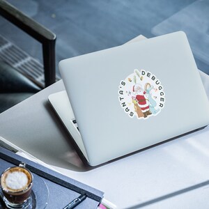 Santa's Debugger Sticker for Software Engineer,programmer Stickers,girl ...