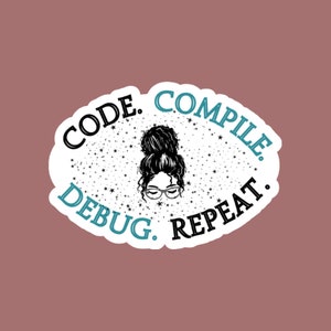 Women Who Code, Girls Who Code, Coder Stickers, Girl Coder Sticker ...