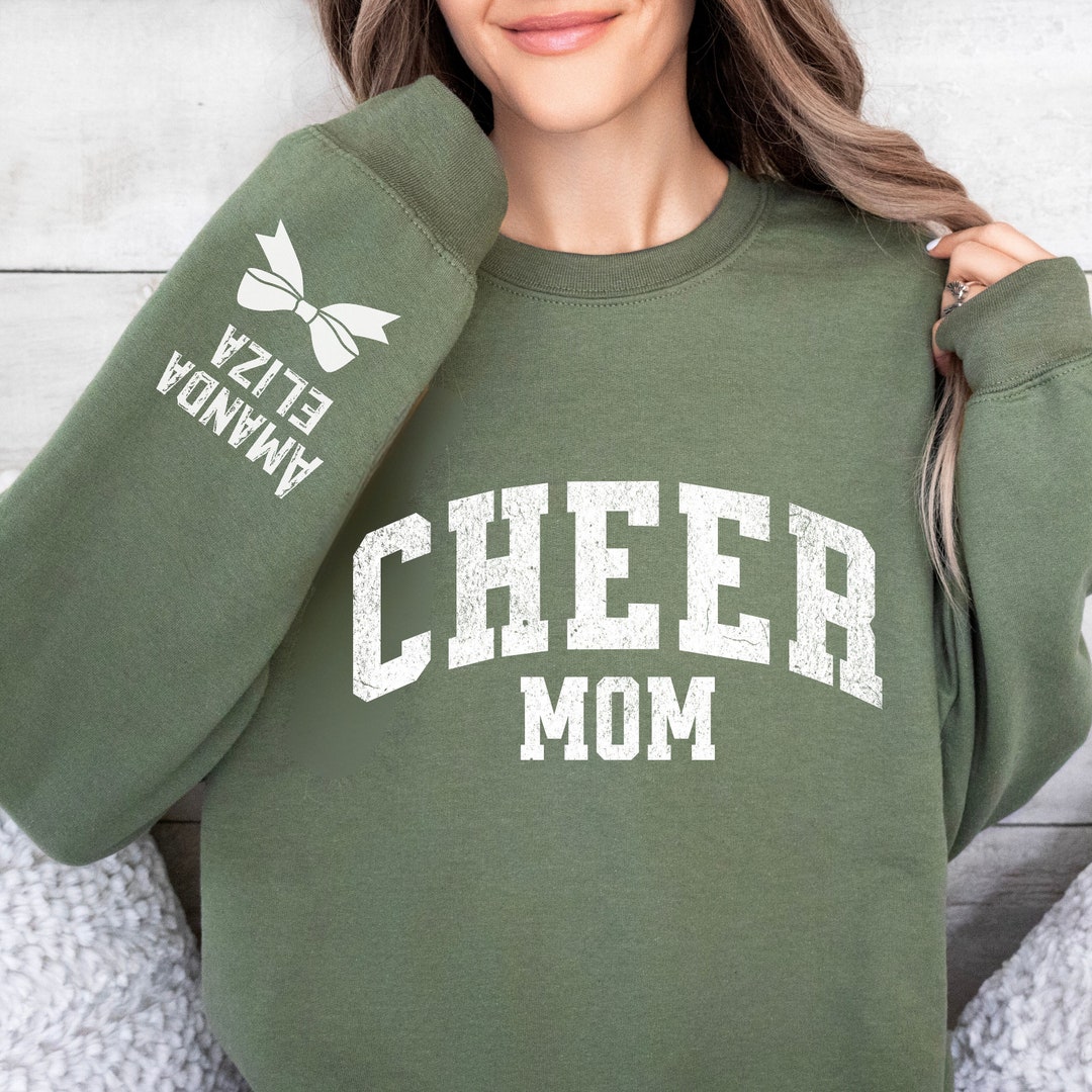 Customized Cheer Sleeve Sweatshirt Gift for Cheer Mom Shirt ...