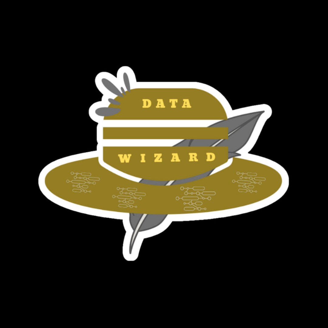 Data Wizard Sticker, Data-driven Sticker, Data Science Sticker, Data ...