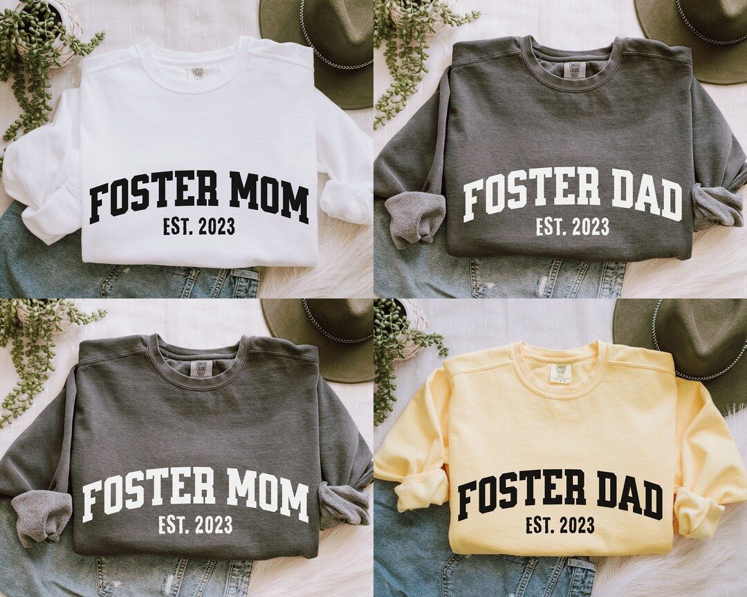 Custom Foster Parents Matching Sweatshirts,foster Mom and Dad Shirts ...