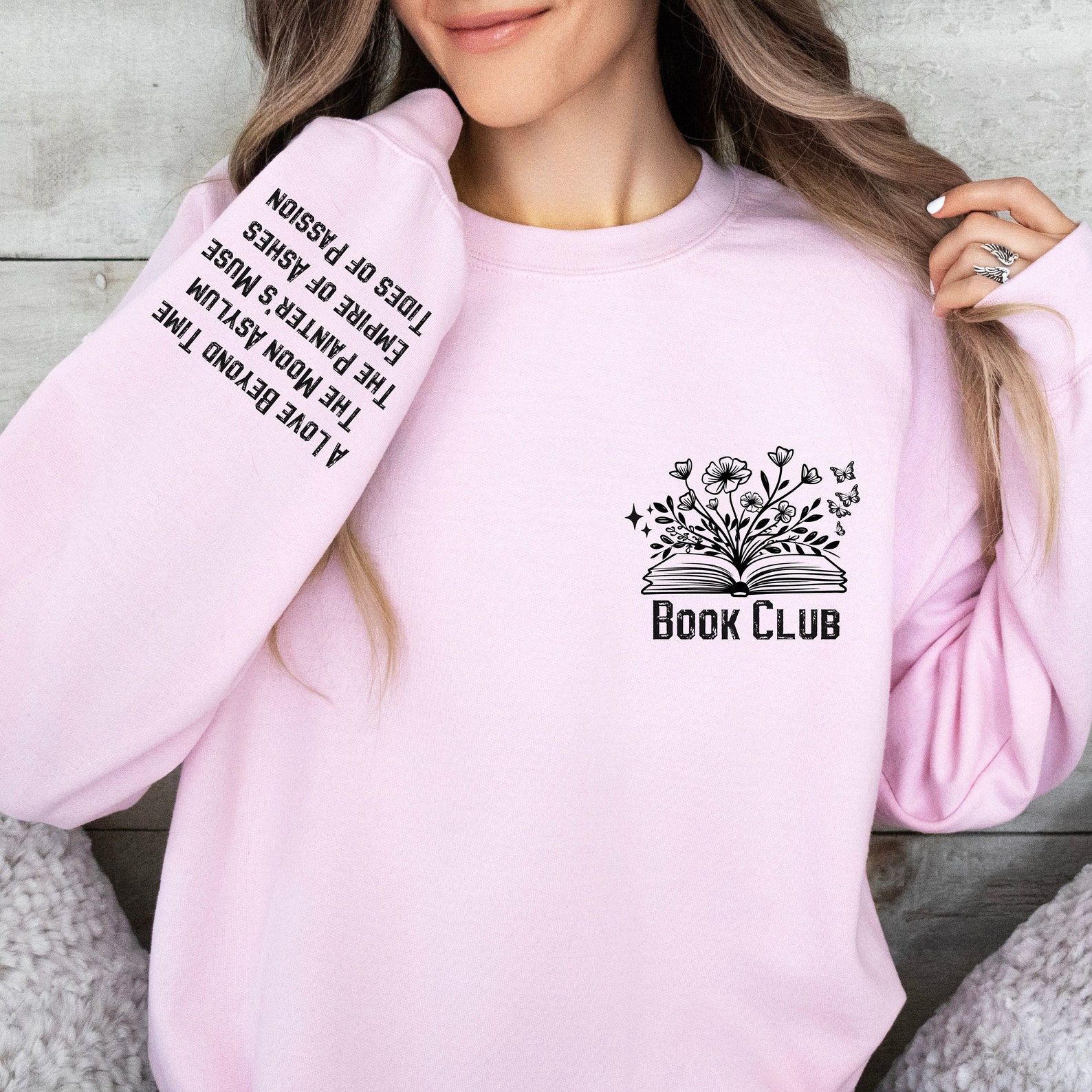 Custom Book Lover Shirt,bookshelf Book Titles Sweatshirt,reading ...