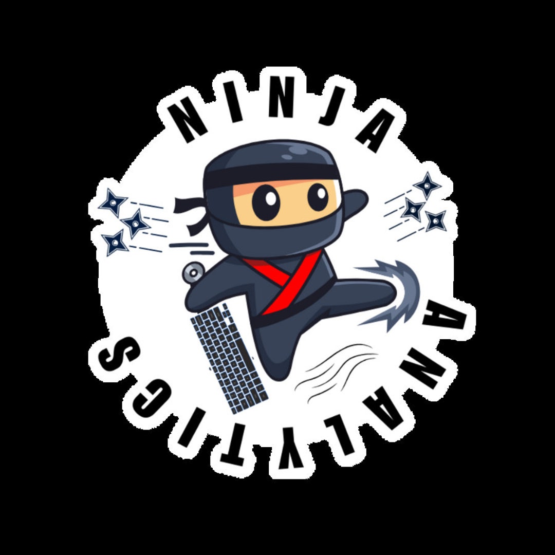 Ninja Analytics Sticker, Insight Infiltrator Sticker, Unleash Your Data ...
